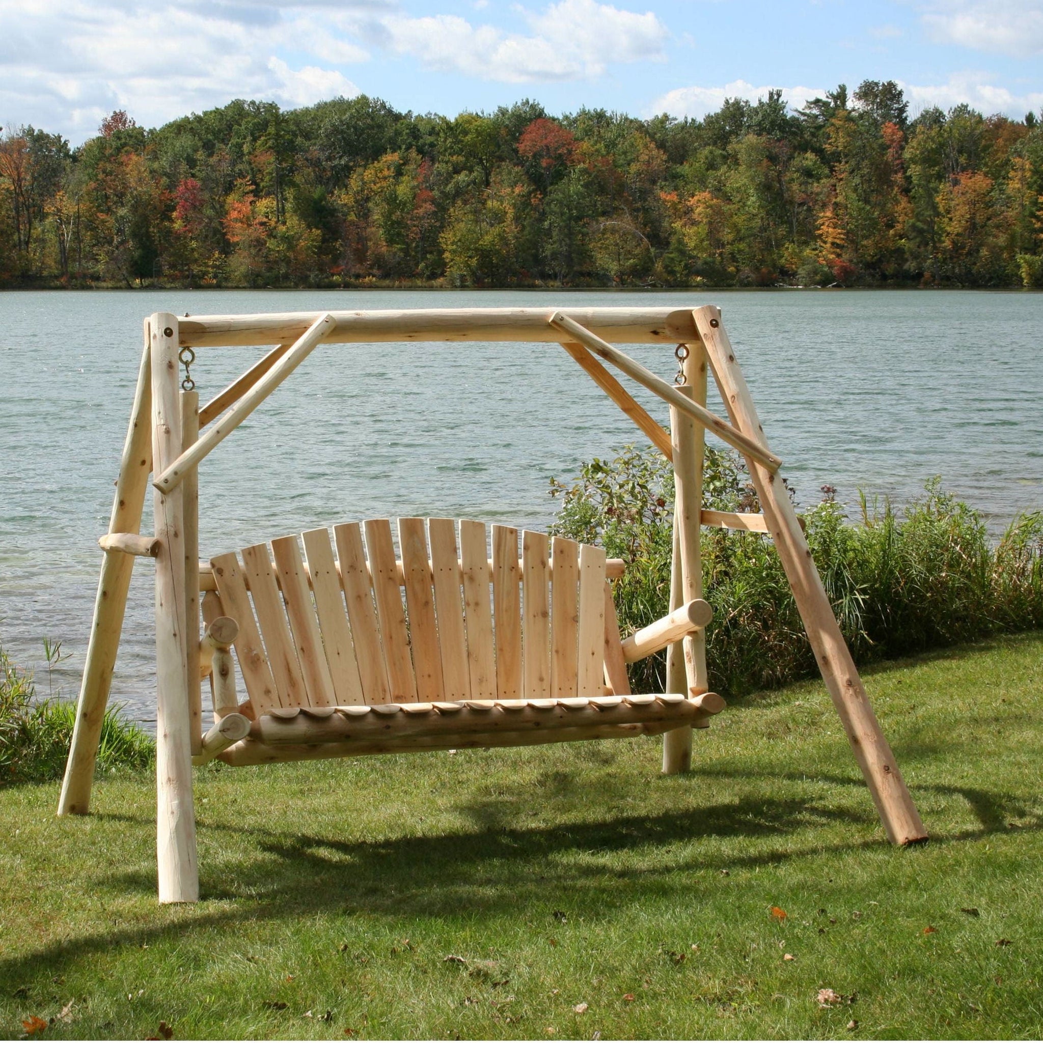 Rustic Cedar Log 5ft Yard Swing – A Must-Have for Retailers & Drop Shi