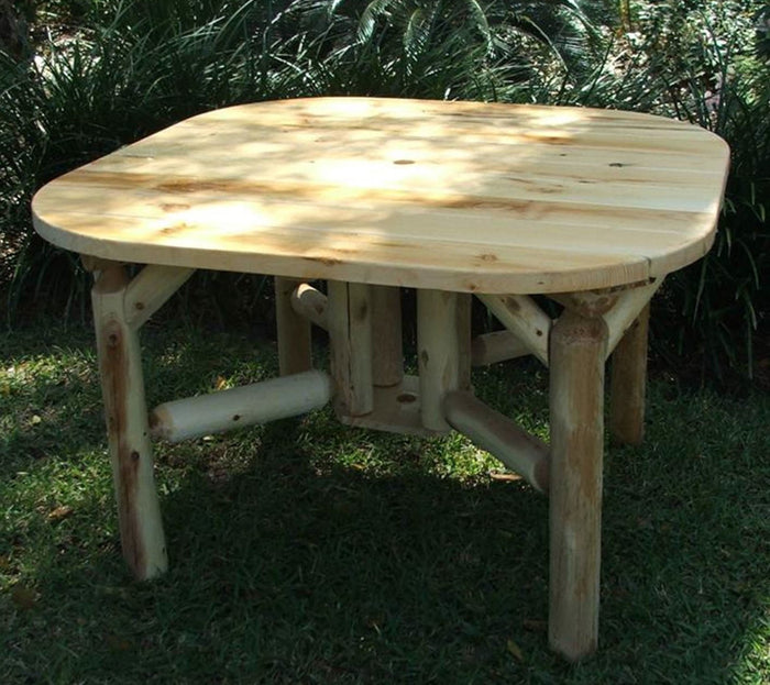 Cedar Log 47" Roundabout Table
