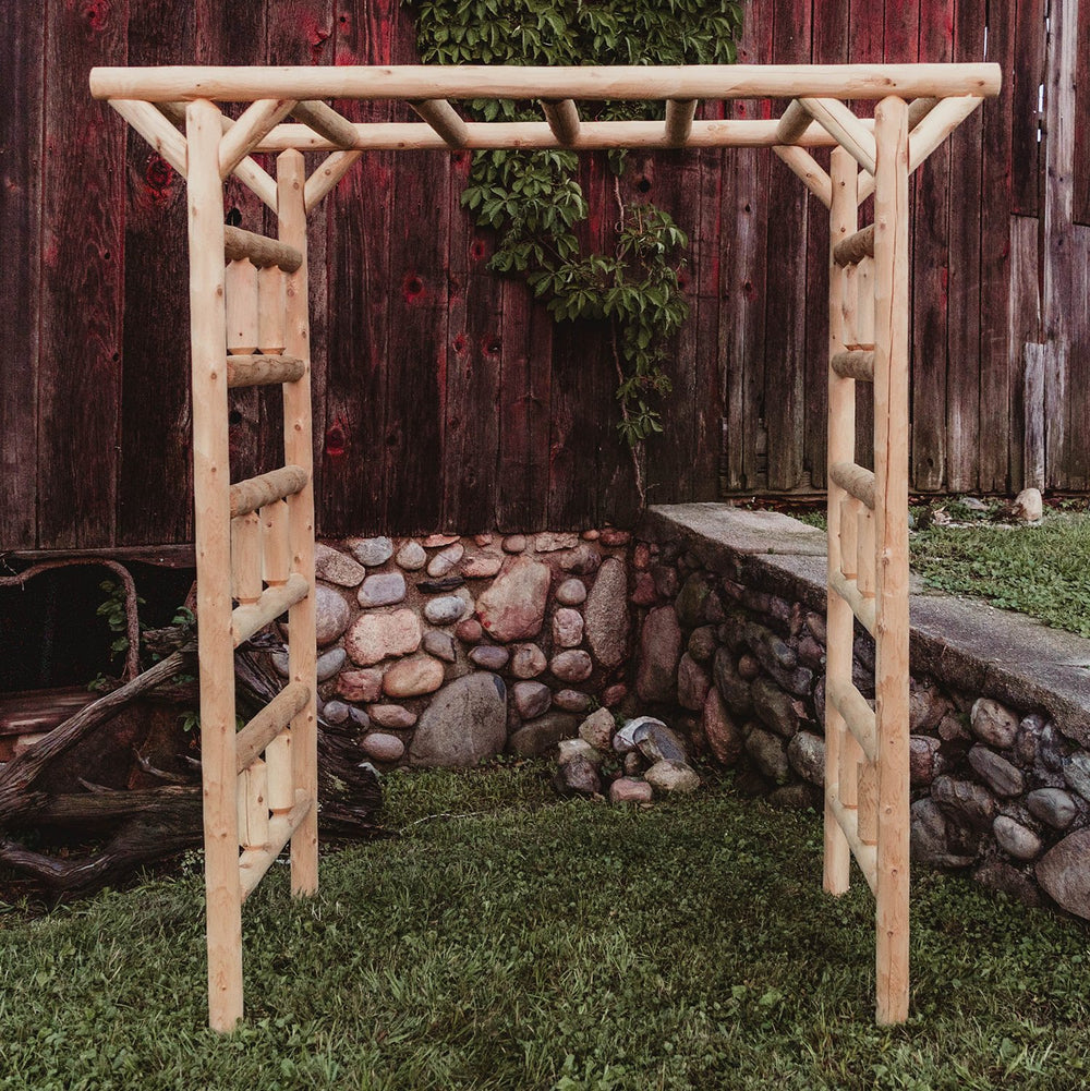 Large Cedar Log Arbor