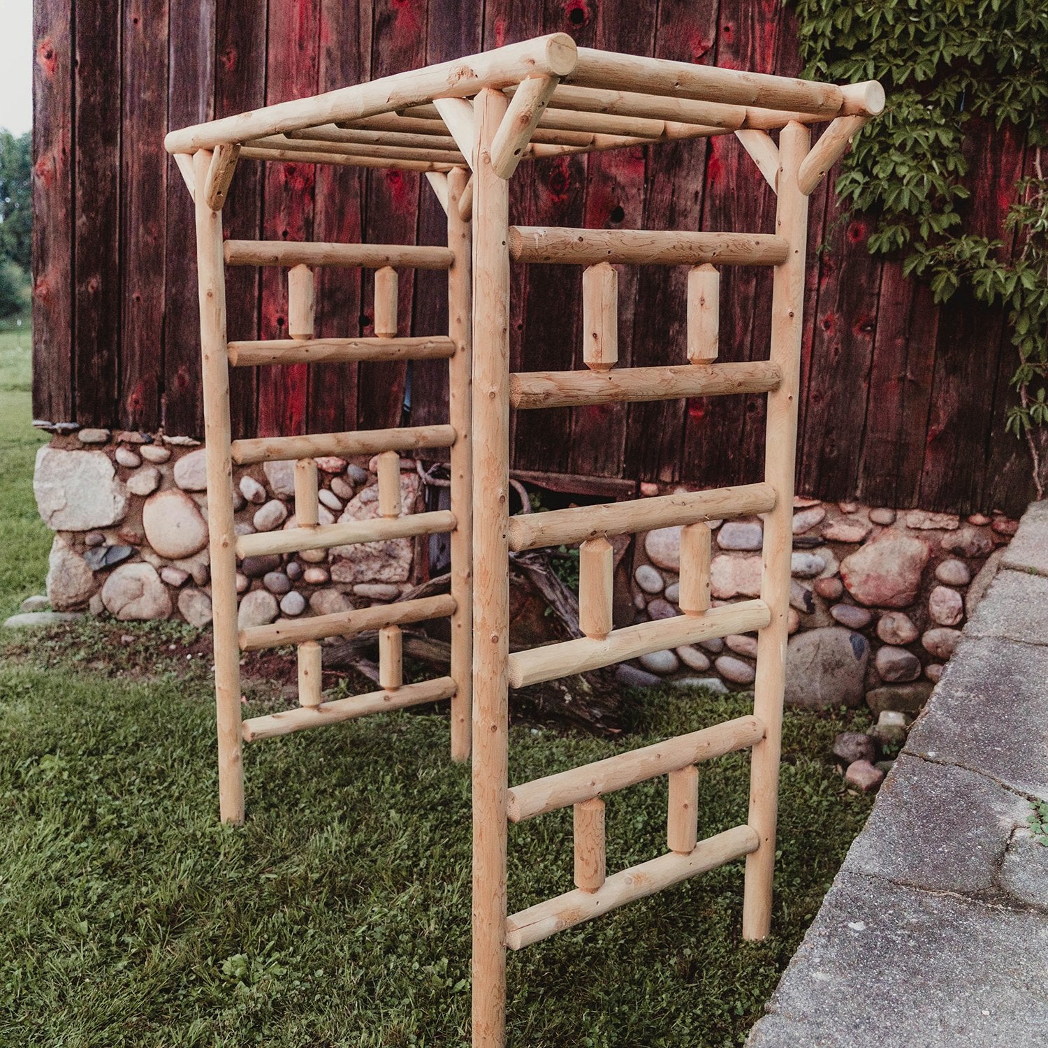 Large Cedar Log Arbor