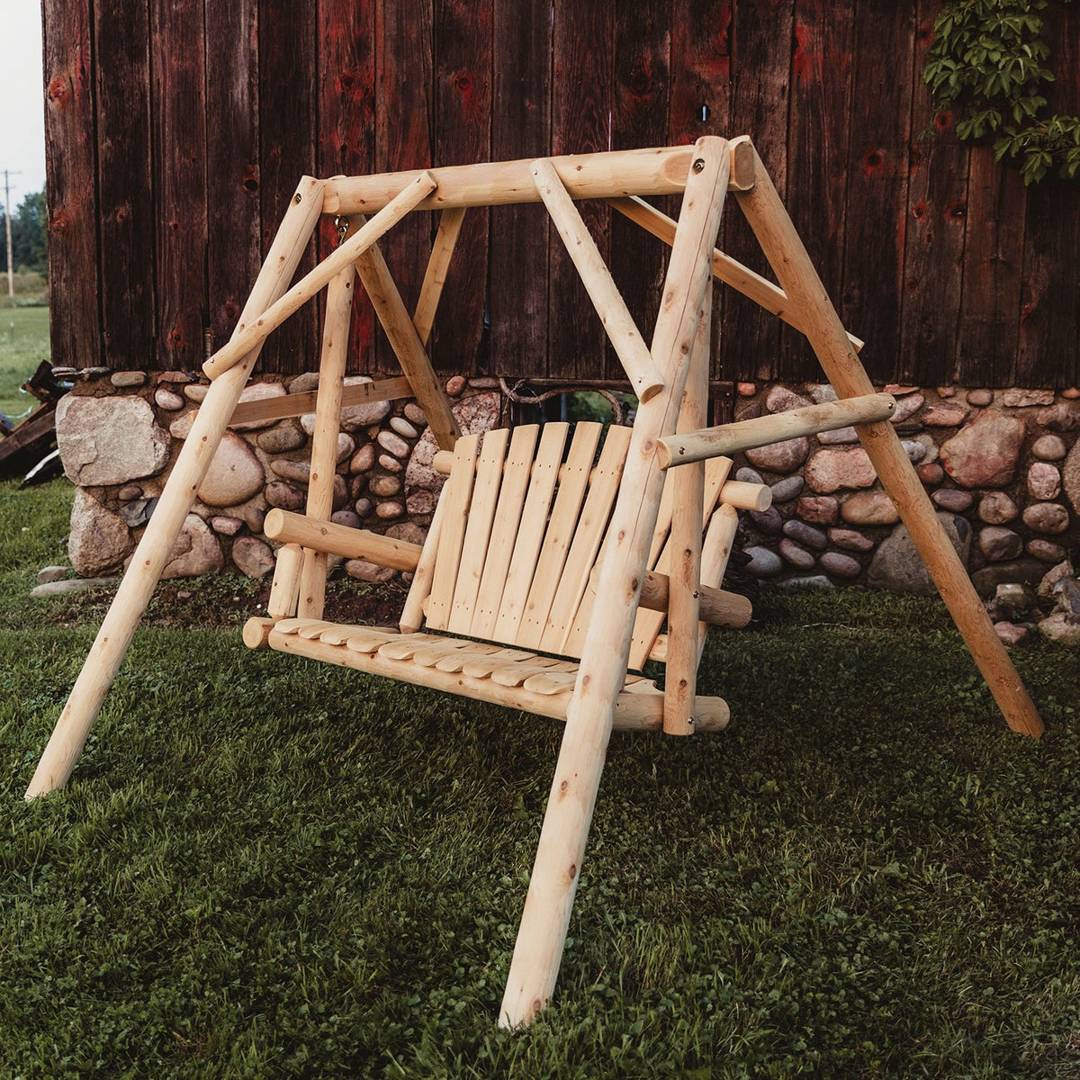 Log Swings | Cedar & Pine Porch Swings Handcrafted in Michigan