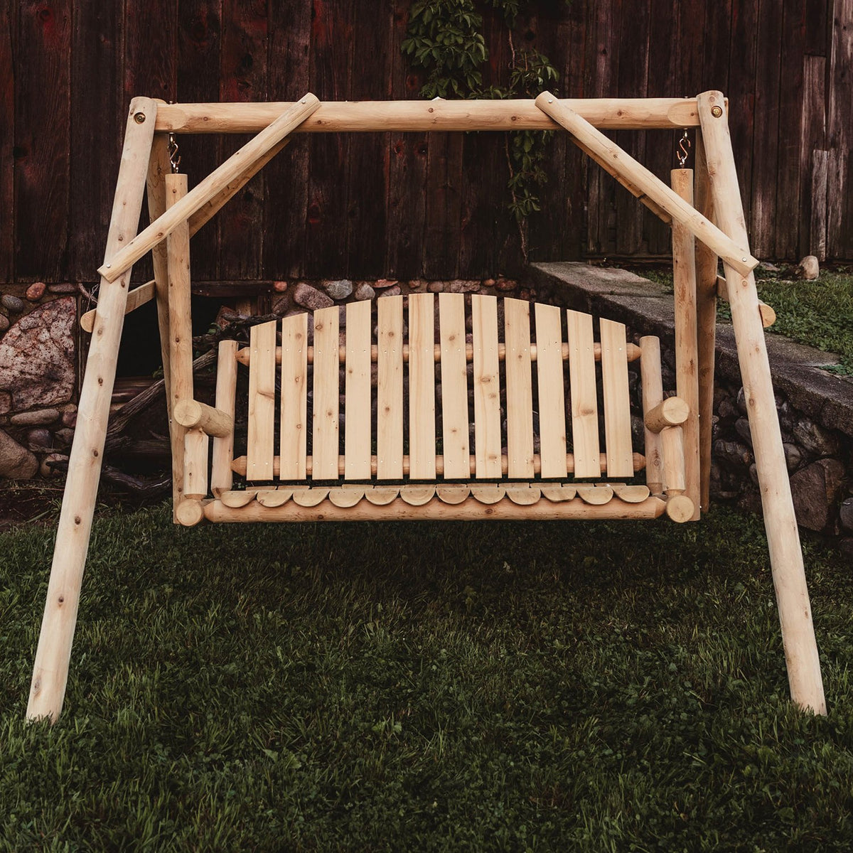 Log Swings | Cedar & Pine Porch Swings Handcrafted in Michigan